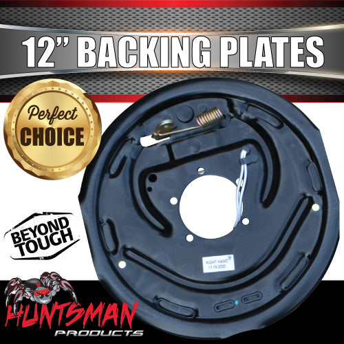 1x 12" RHS Drivers Side Trailer Caravan Electric Brake Backing Plate ...