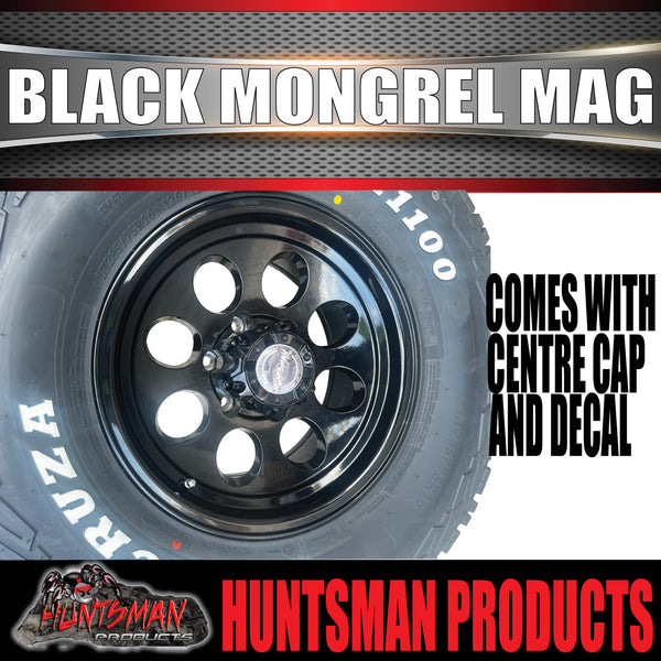 16x8 Black Mongrel Mag Wheel 6/139.7 PCD & 285/75R16 Roadcruza A/T Tyr ...