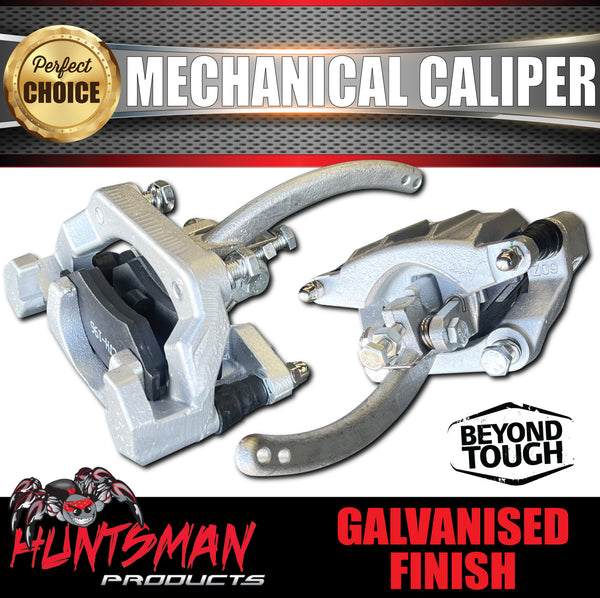 x2 Trailer Caravan Galvanised Mechanical Disc Brake Calipers. Alko Sty ...