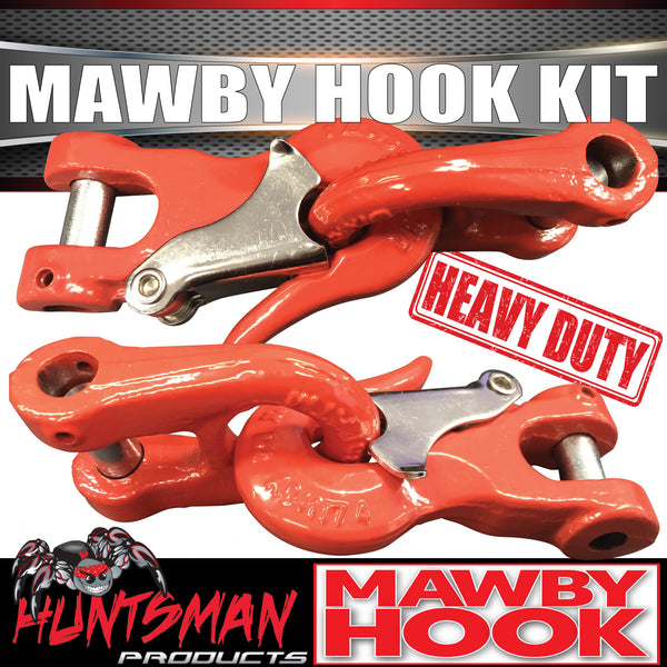 2 x 13mm 3500Kg ATM Mawby Hook Trailer Safety Chain Coupling AS4177.4 – huntsmanproducts