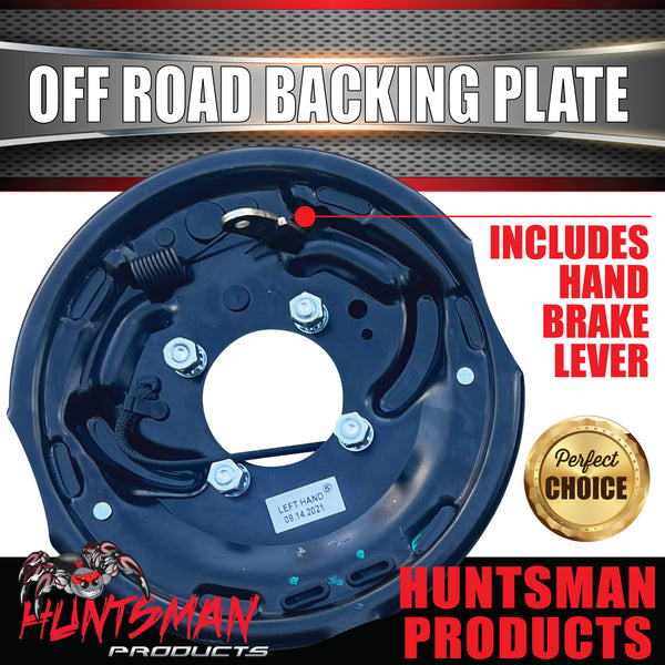 1x 10" LHS Off Road Trailer Caravan Electric Brake Backing Plate With ...