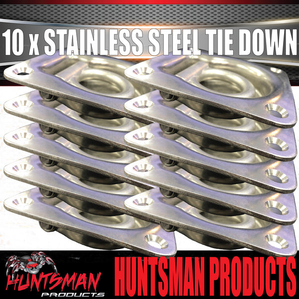 x10 Stainless Steel Lashing Ring Tie Down Point. 95mm x 102mm. Anchor ...