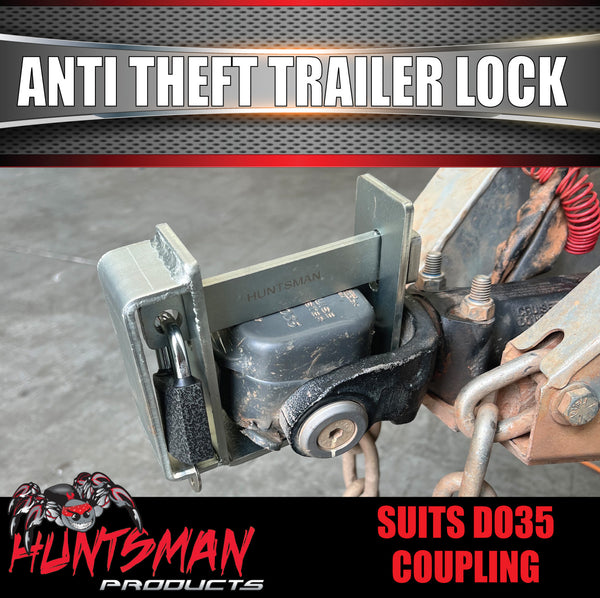 DO35 Hitchmaster & Poly Block Coupling Anti Theft Trailer Lock With Lo ...