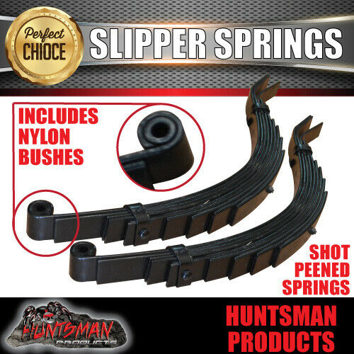 DIY 2800Kg Tandem Kit. Slipper Springs, Stub Axles. 10" Electric Brake ...