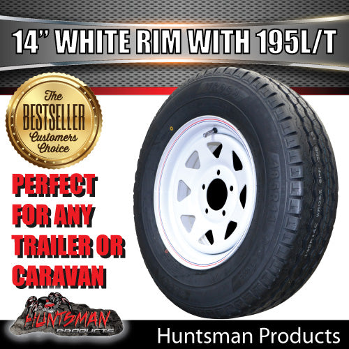 TRAILER WHEEL & TYRE: HT HOLDEN. 195R14L/T – huntsmanproducts