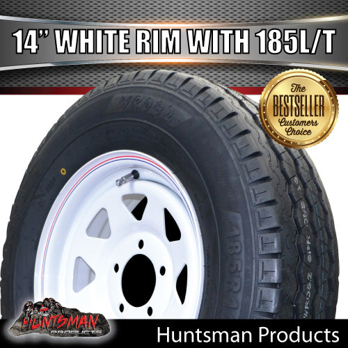 TRAILER WHEEL & TYRE: FORD. 185R14L/T – huntsmanproducts