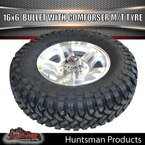 Details about 16" Caravan Trailer 6 Stud Bullet Mag Wheel & 245 75R16L ...