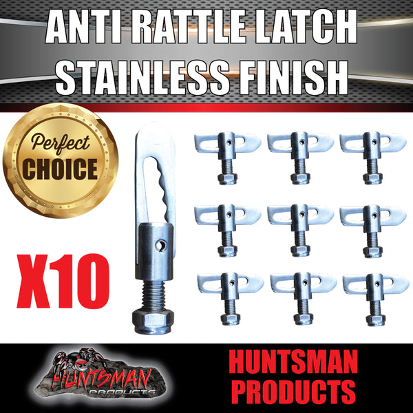 x10 Trailer Ute Stainless Steel Tailgate Anti Rattle Latch Luce Catch ...