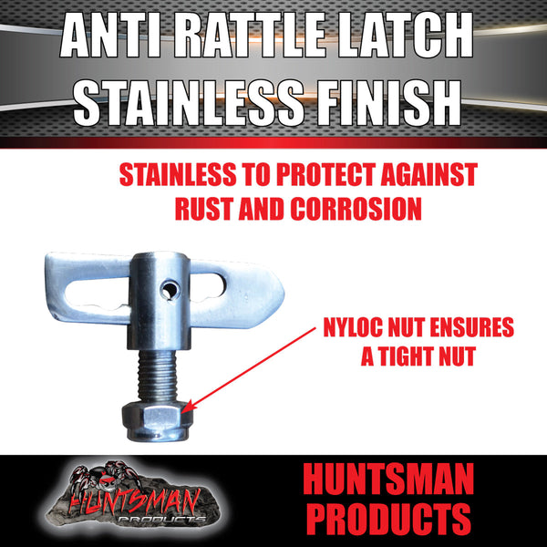 x4 Trailer Ute Stainless Steel Tailgate Anti Rattle Latch Luce Catch ...