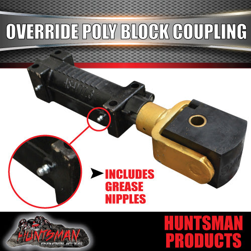 OFF ROAD MECHANICAL POLY COUPLING TRAILER/CAMPER/ PARTS. HARD CHROME ...