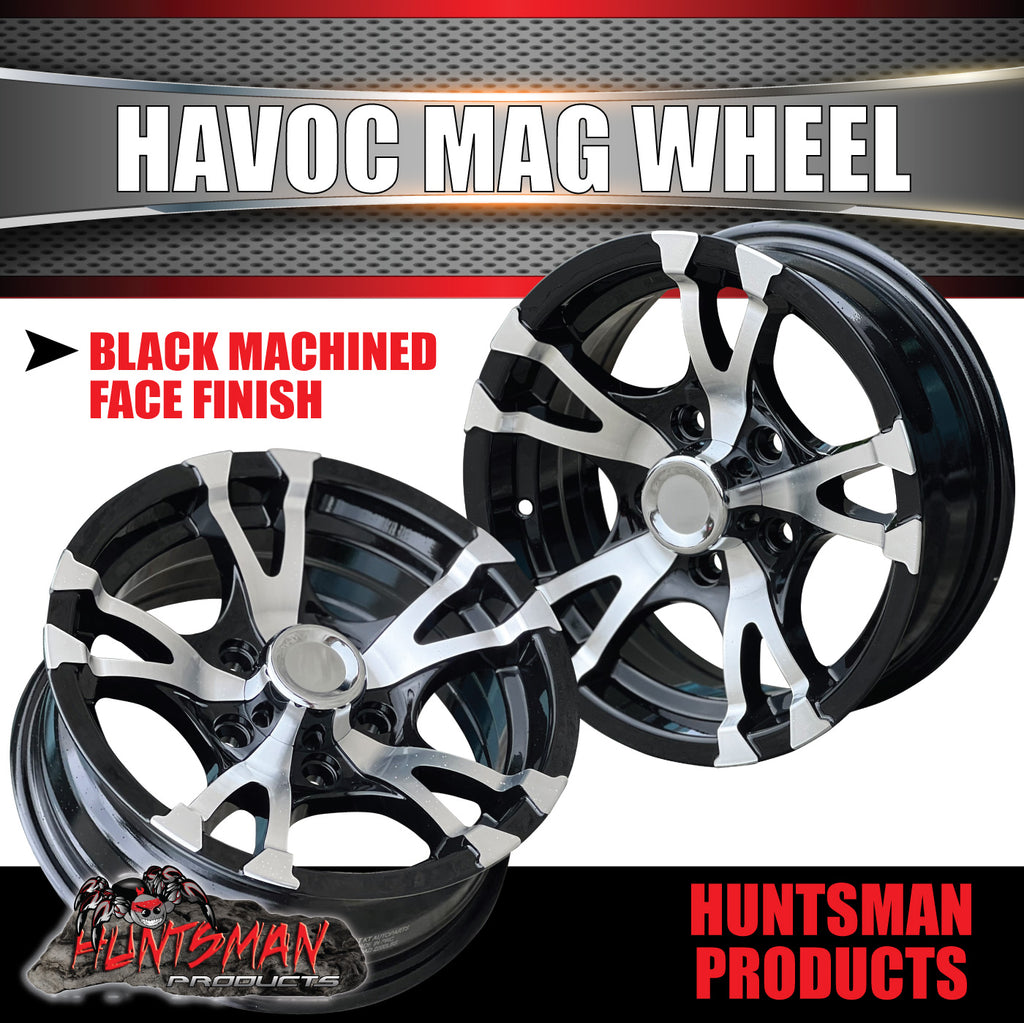 14X5.5 Caravan Trailer Havoc Alloy Mag Wheel: suits Ford pattern ...
