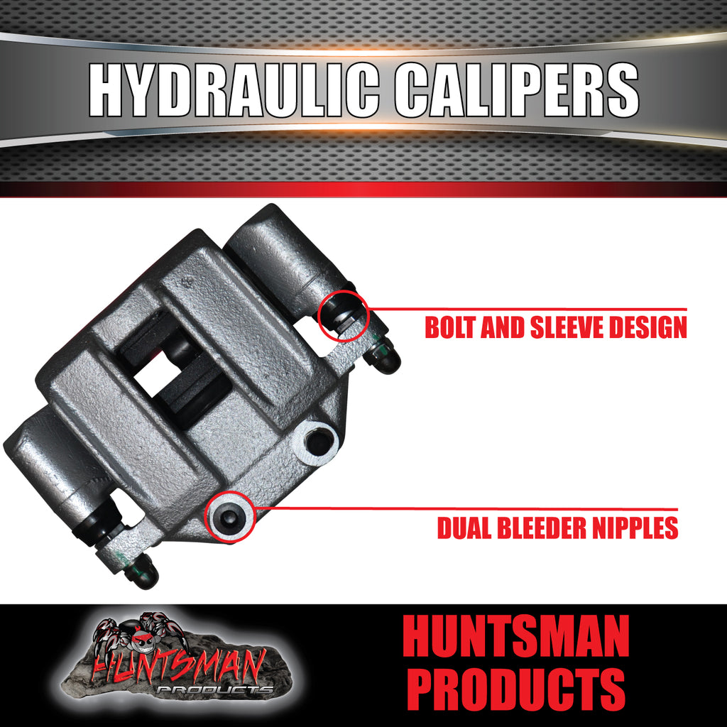 X2 Trailer Caravan Galvanised Hydraulic Disc Brake Calipers Rust Proof ...