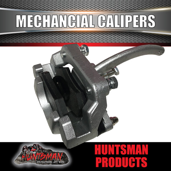 x2 Trailer Caravan Galvanised Mechanical Disc Brake Calipers. conceale ...