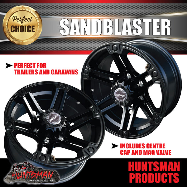 16X8, 0 Offset Sandblaster Mag Wheel 6/139.7 pcd. Suit Landcruiser Pat ...