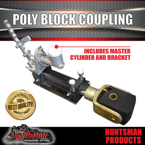 Override Poly Block Coupling + 3/4" Master Cylinder & Mount Kit,Trailer ...