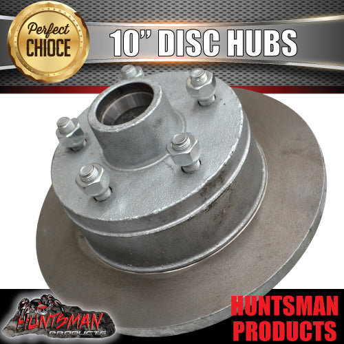 HT TRAILER GALVANISED DISC HUBS. X 2 WITH LM BEARINGS – huntsmanproducts