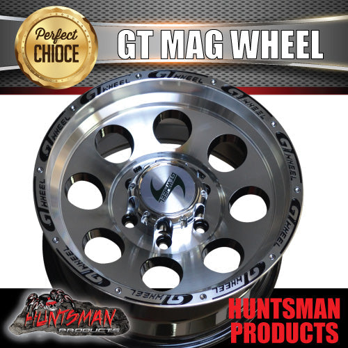 16X8 0 Offset GT Alloy Mag Wheel 4X4 4WD 6/139.7 pcd suit Patrol Cruis ...