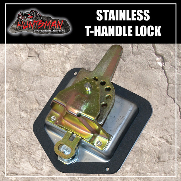 x8 Chrome T Handle Locks Flush Mount Stainless Steel Tool Box Trailer ...